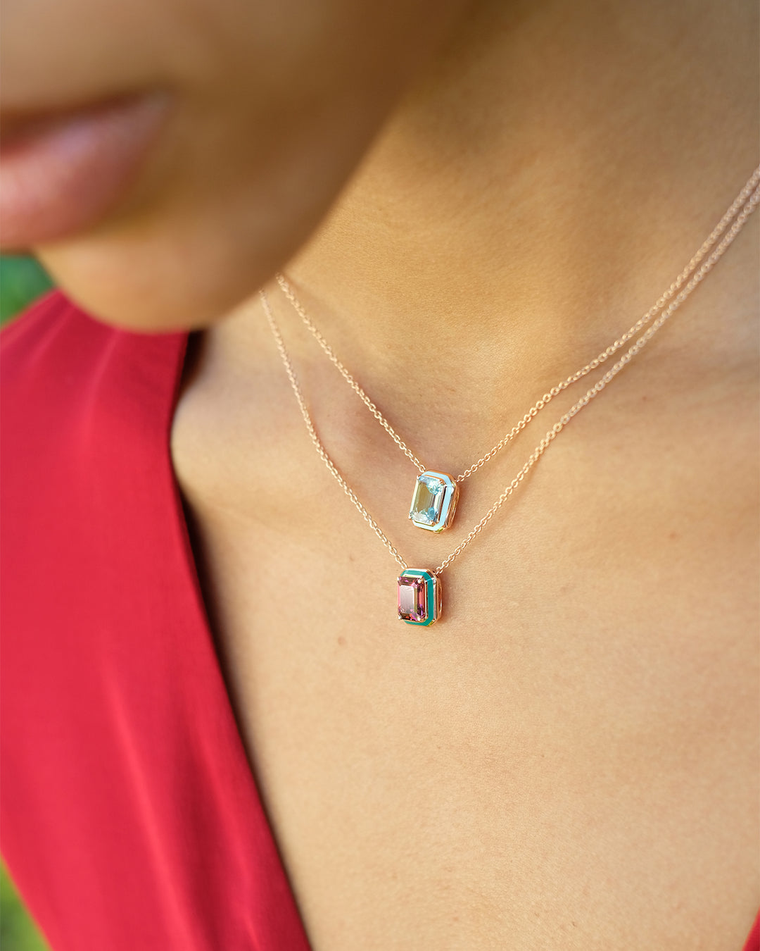 Mina Ivory Pendant - Tsavorite